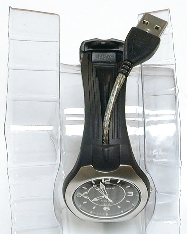 512MB Man's Black Xonix Flash Memory Watch Save / Store File Quickly ...